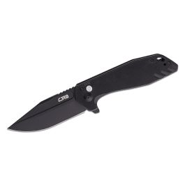 CJRB Riff, Black AR-RPM9 Blade steel, Black G10 Handles, Button Lock ...
