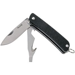 RUIKE Knives S21 Keyring Knife, Black G10 Handles
